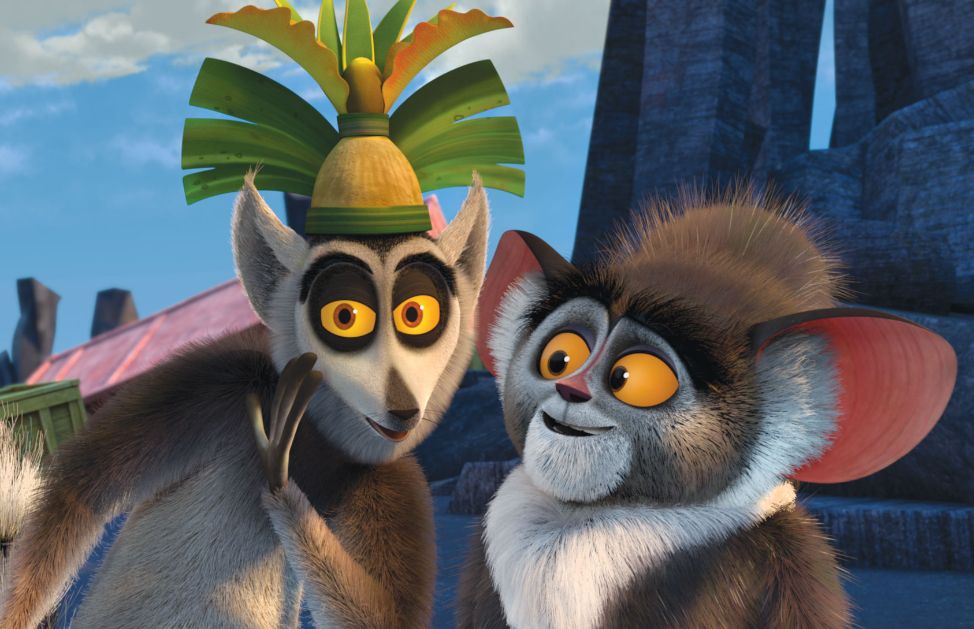 I personaggi delle serie animate su Re Julien e il Gatto con gli ...